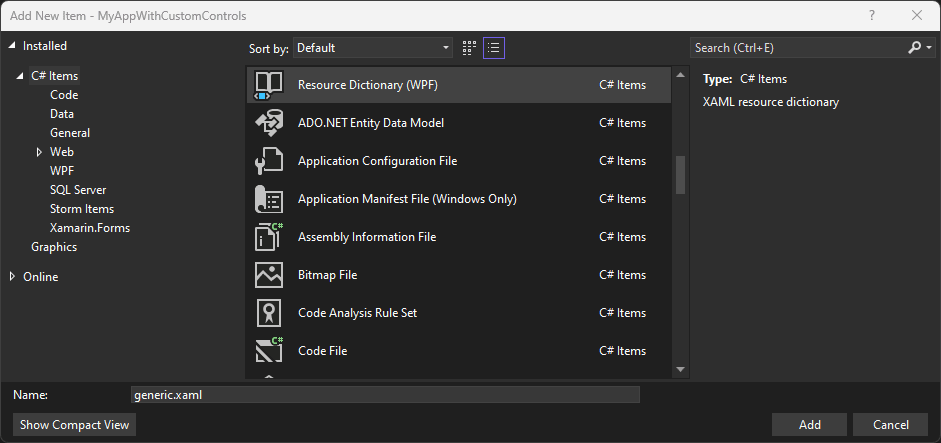 Custom WPF Controls | nikz.dev